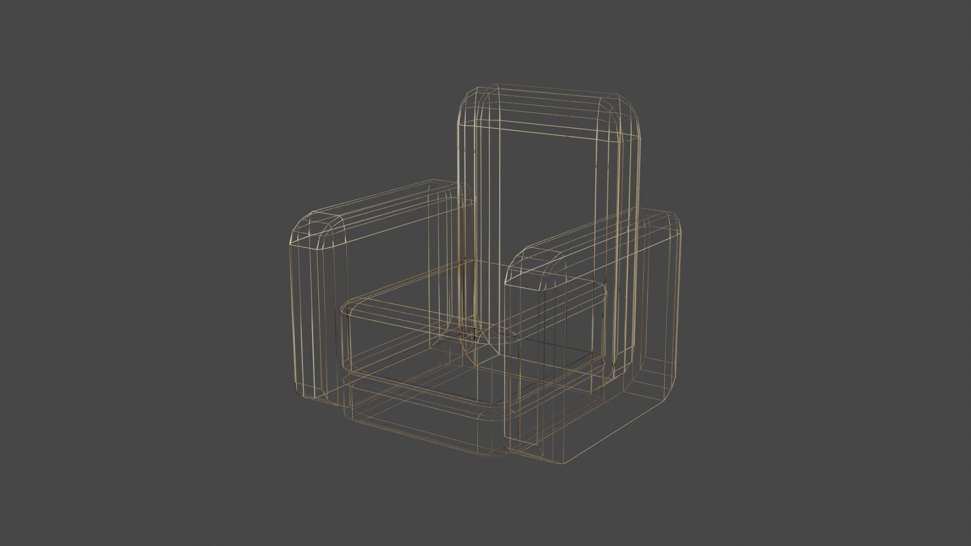 Comfy chair Low poly for blender free 3D model | CGTrader