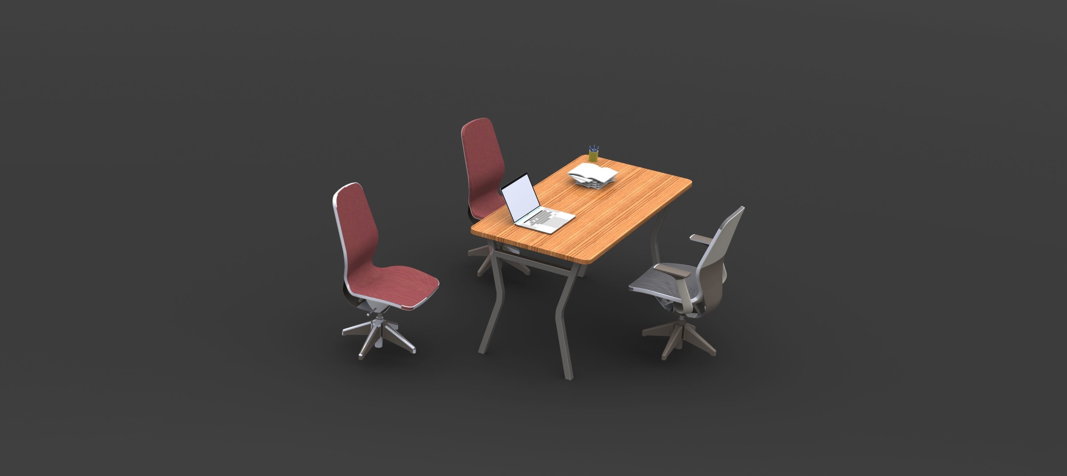 High Quality 3D model of Office Desk 3D model | CGTrader