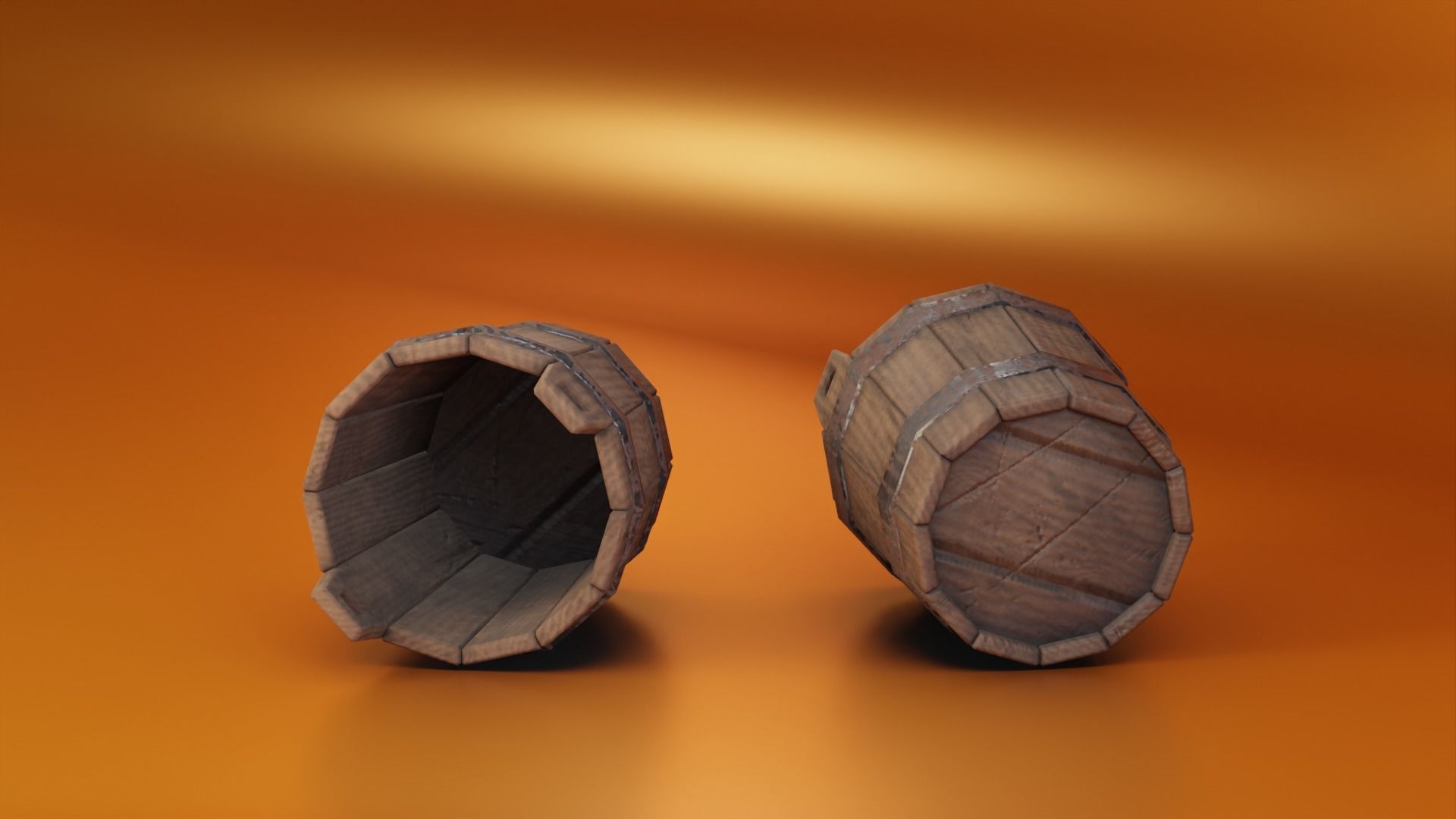 3D model Medieval Wooden Buckets VR / AR / low-poly | CGTrader