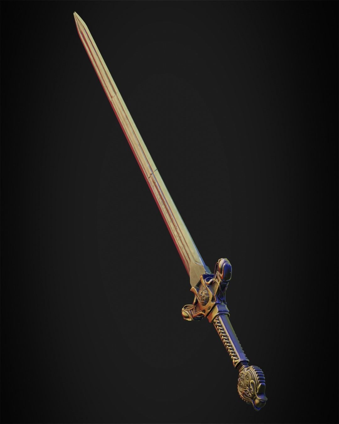 King Arthur Excalibur Sword for Cosplay 3D model 3D printable | CGTrader