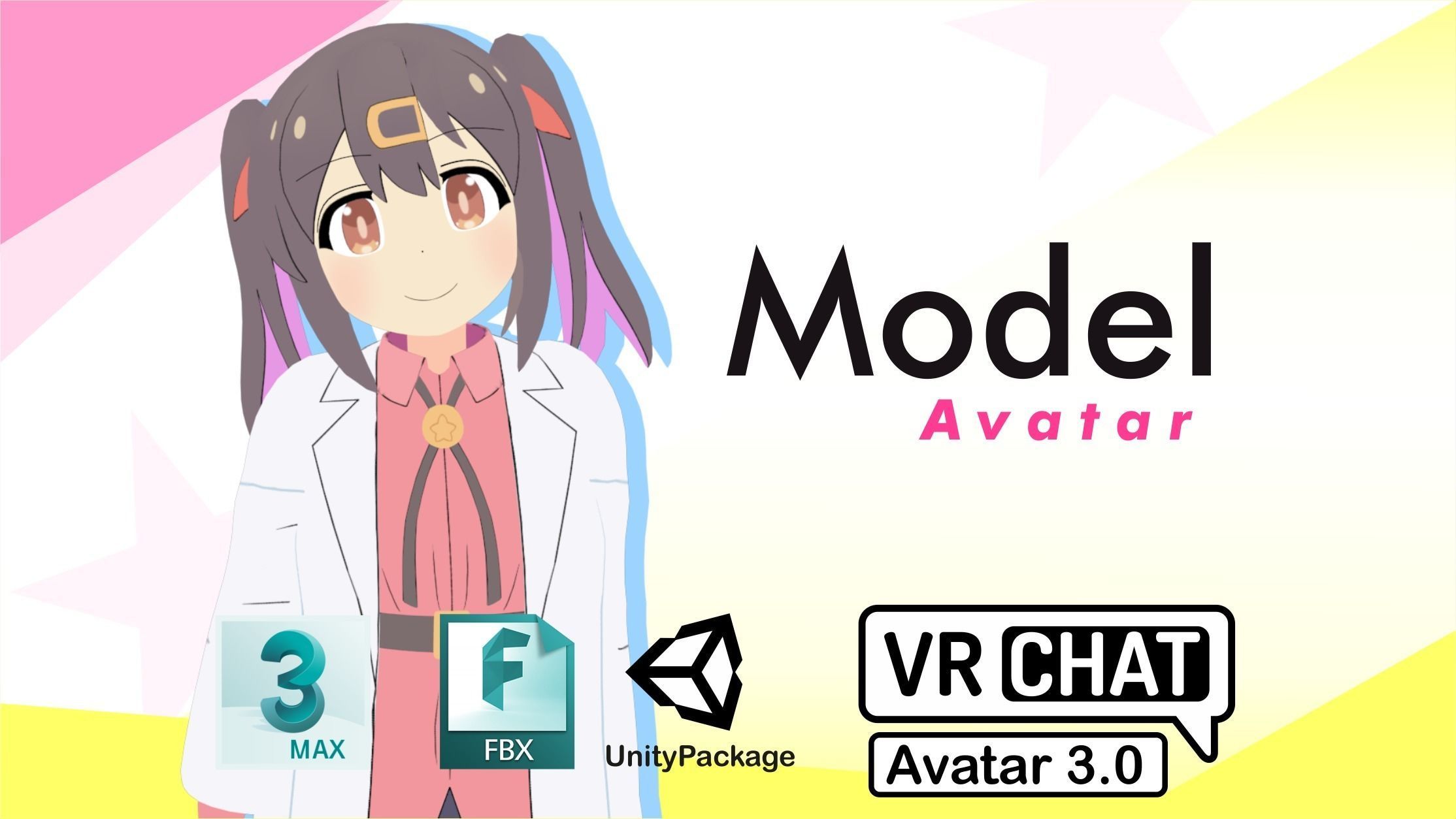 Mihari onimai avatar VRChat 3D model rigged | CGTrader