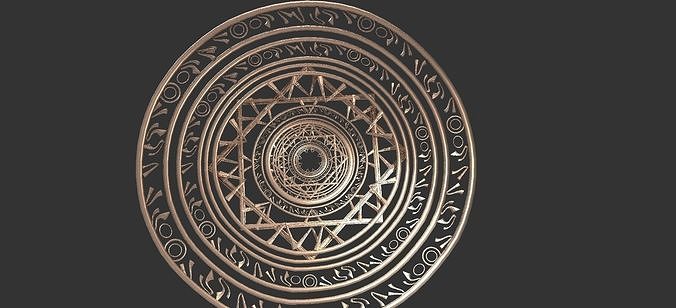 Babylonian Wall design 1 3D model | CGTrader