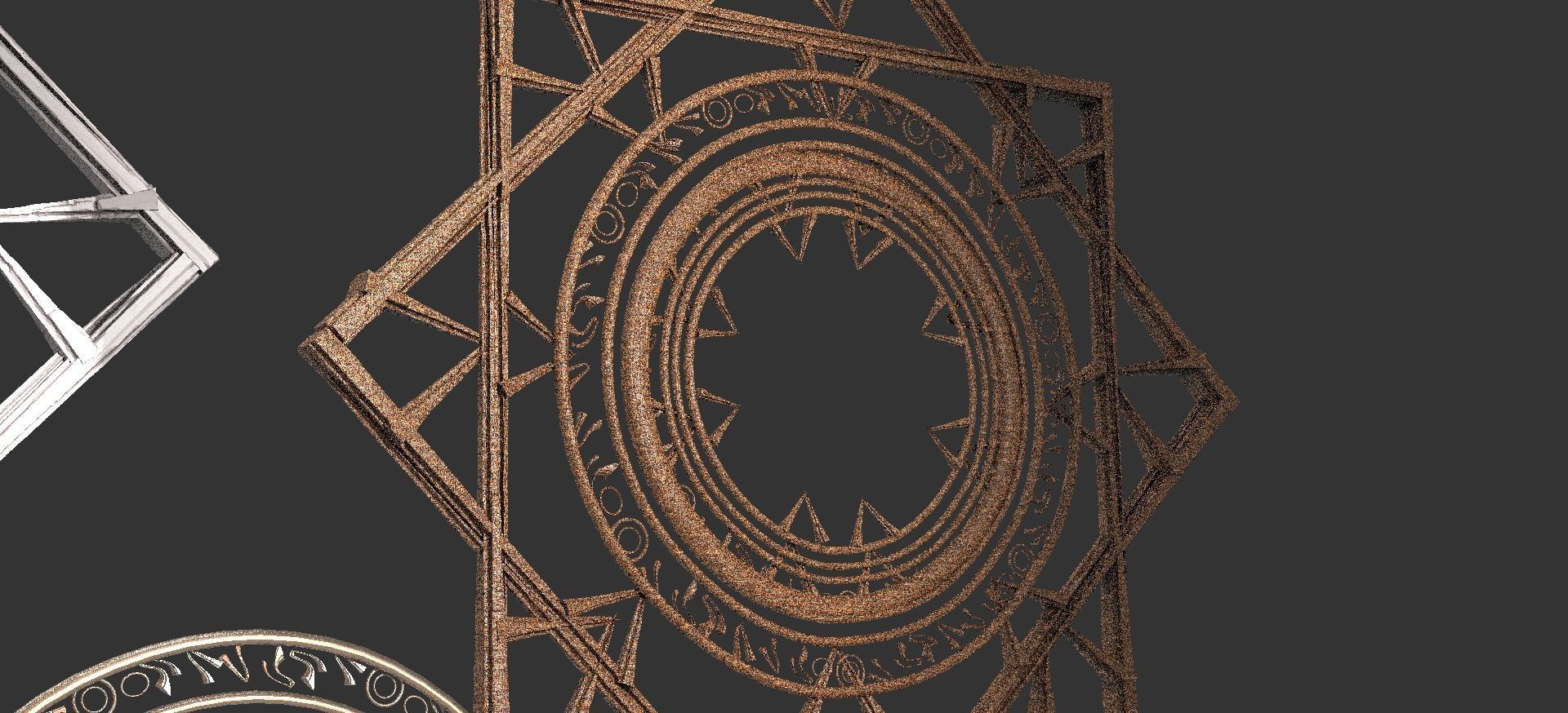 Babylonian Wall design 4 3D model | CGTrader