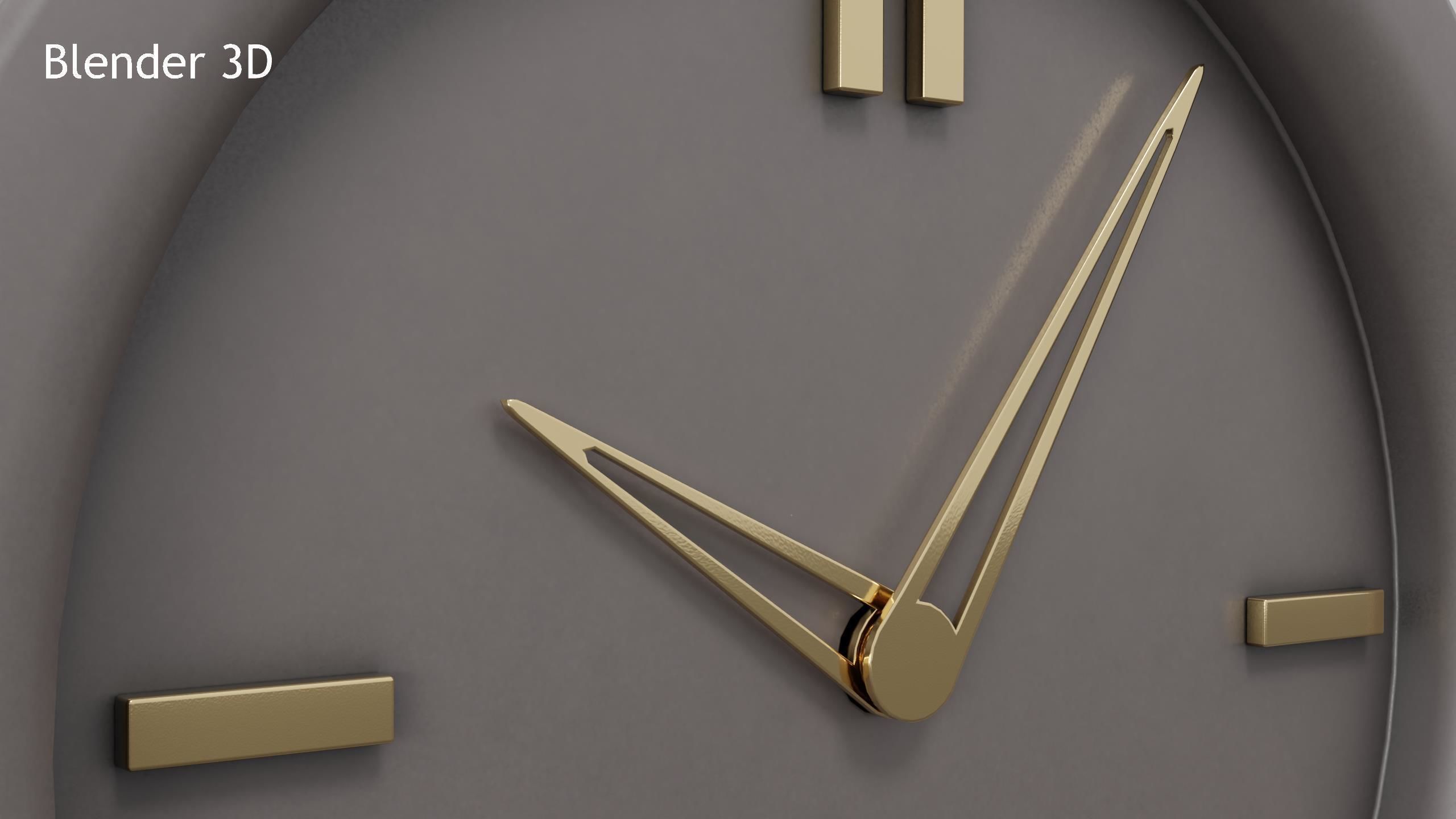 3D model Classy Clock VR / AR / low-poly | CGTrader