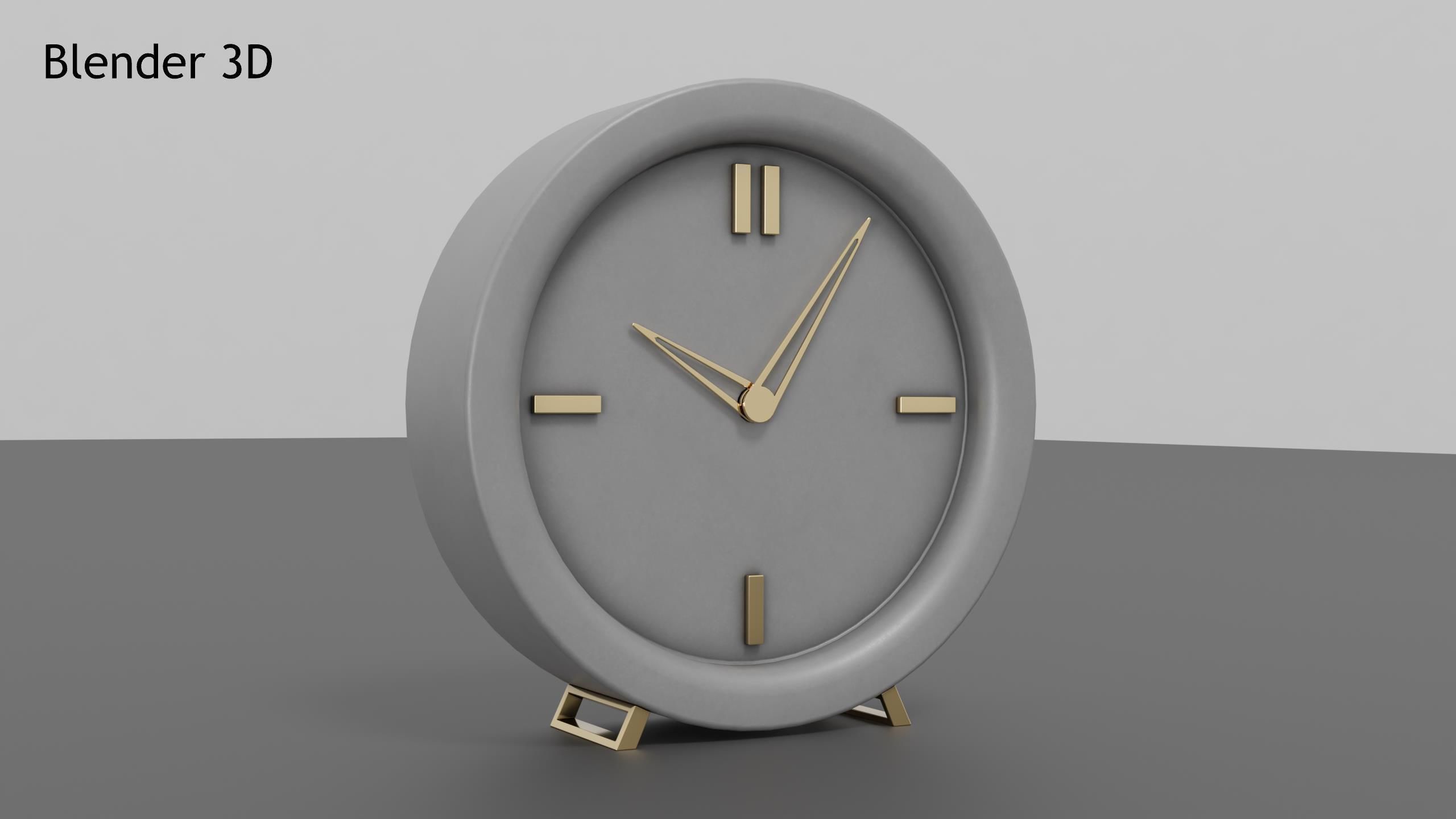 3D model Classy Clock VR / AR / low-poly | CGTrader