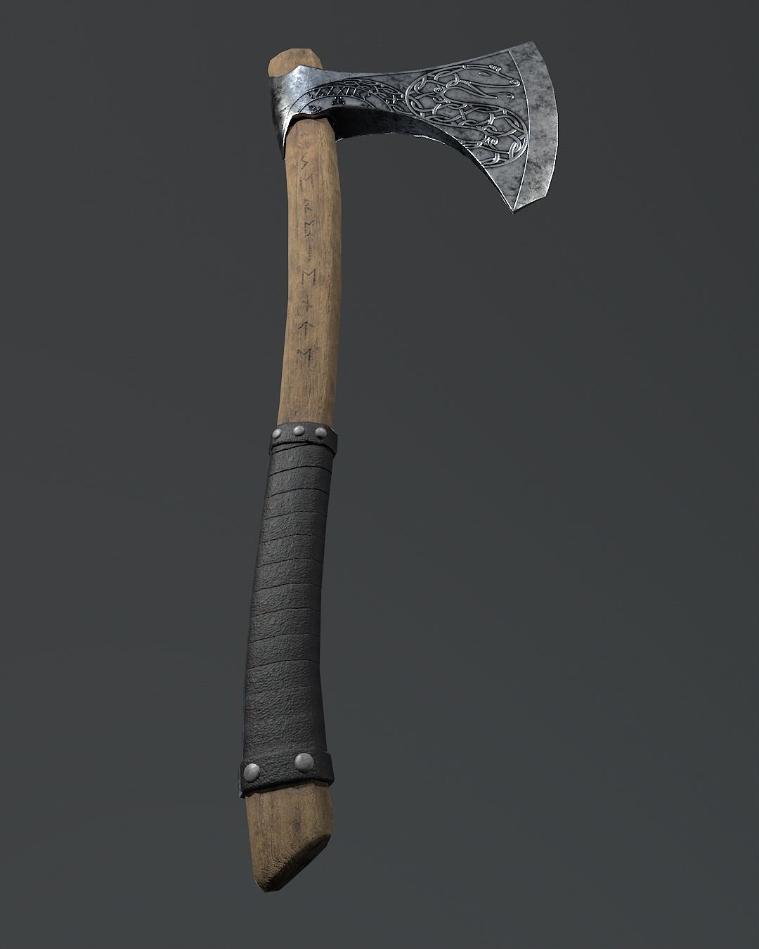 3D model Viking Skeggox Snake Axe VR / AR / low-poly | CGTrader