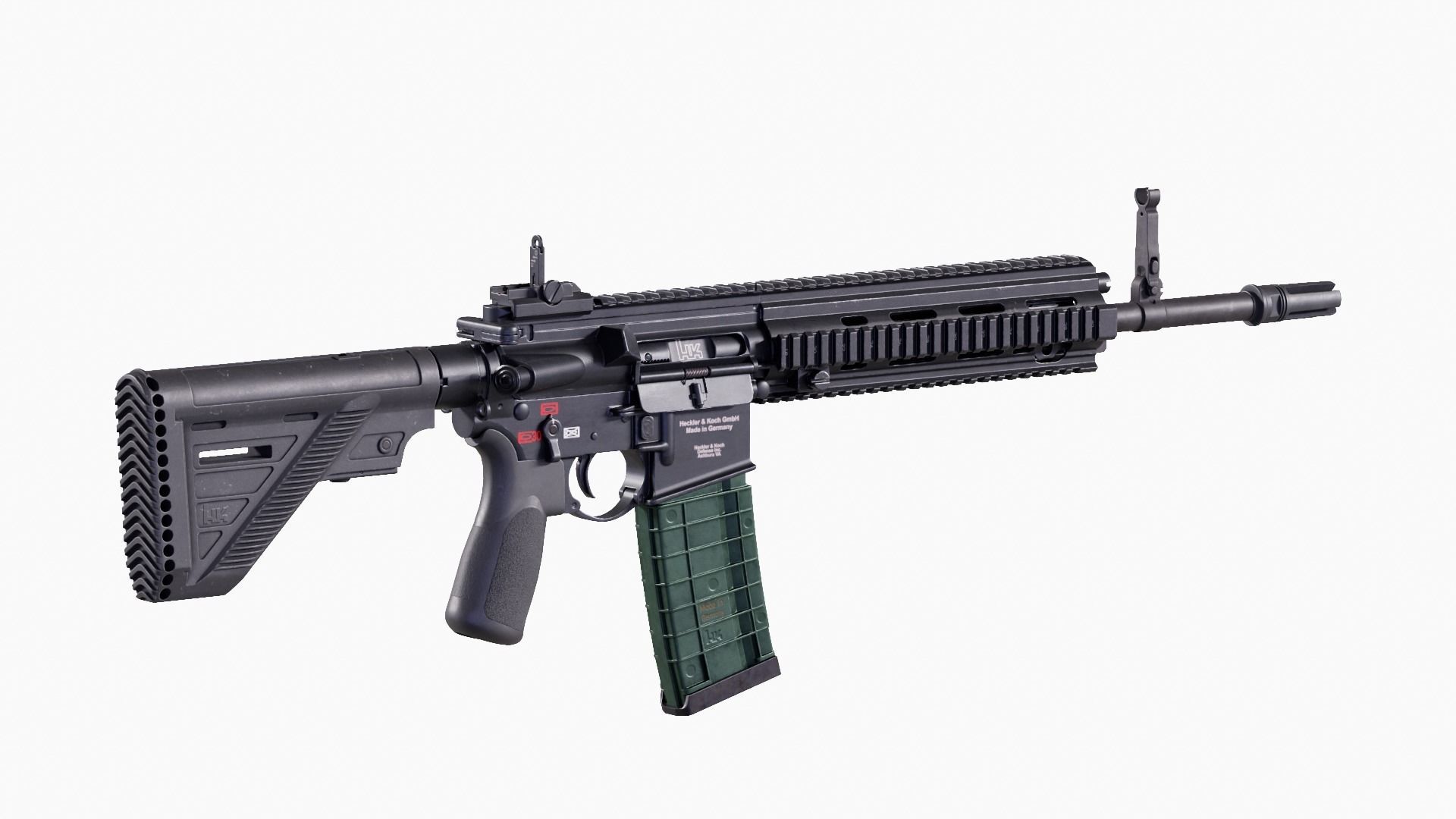 3D model HK416A5 14 5 inch VR / AR / low-poly | CGTrader