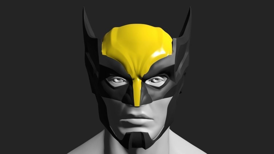 WOLVERINE CUSTOM COWL HELMET 2 3D model 3D printable | CGTrader