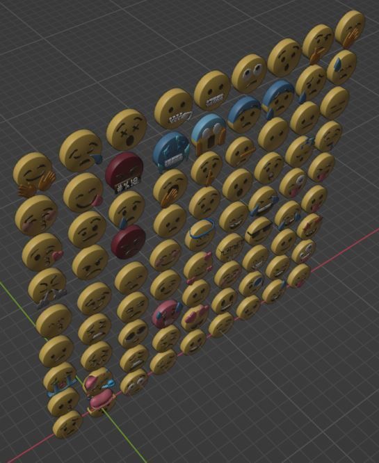 3D model Emojis Pack 3D - The Mega Collection Bundle VR / AR / low-poly ...