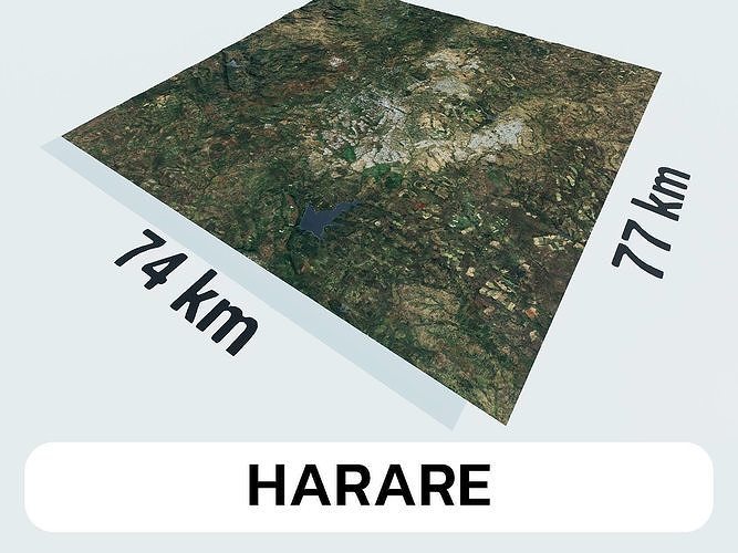 Harare Zimbabwe City Landscape 3D Model 3D model | CGTrader