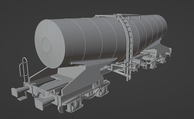 H0 1-87 scale Zacns slurry tank car 3D model 3D printable | CGTrader