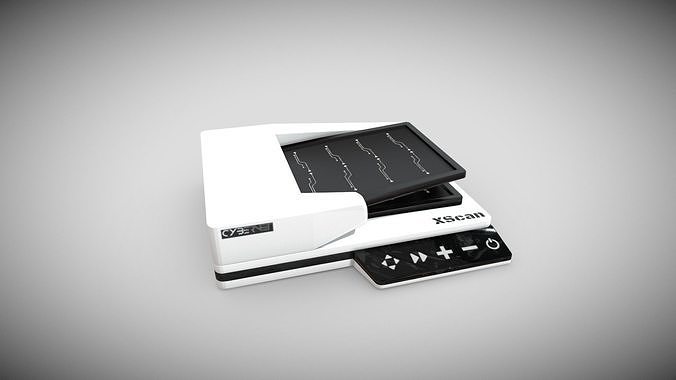 3D model Scanner Plastic White Black VR / AR / low-poly | CGTrader