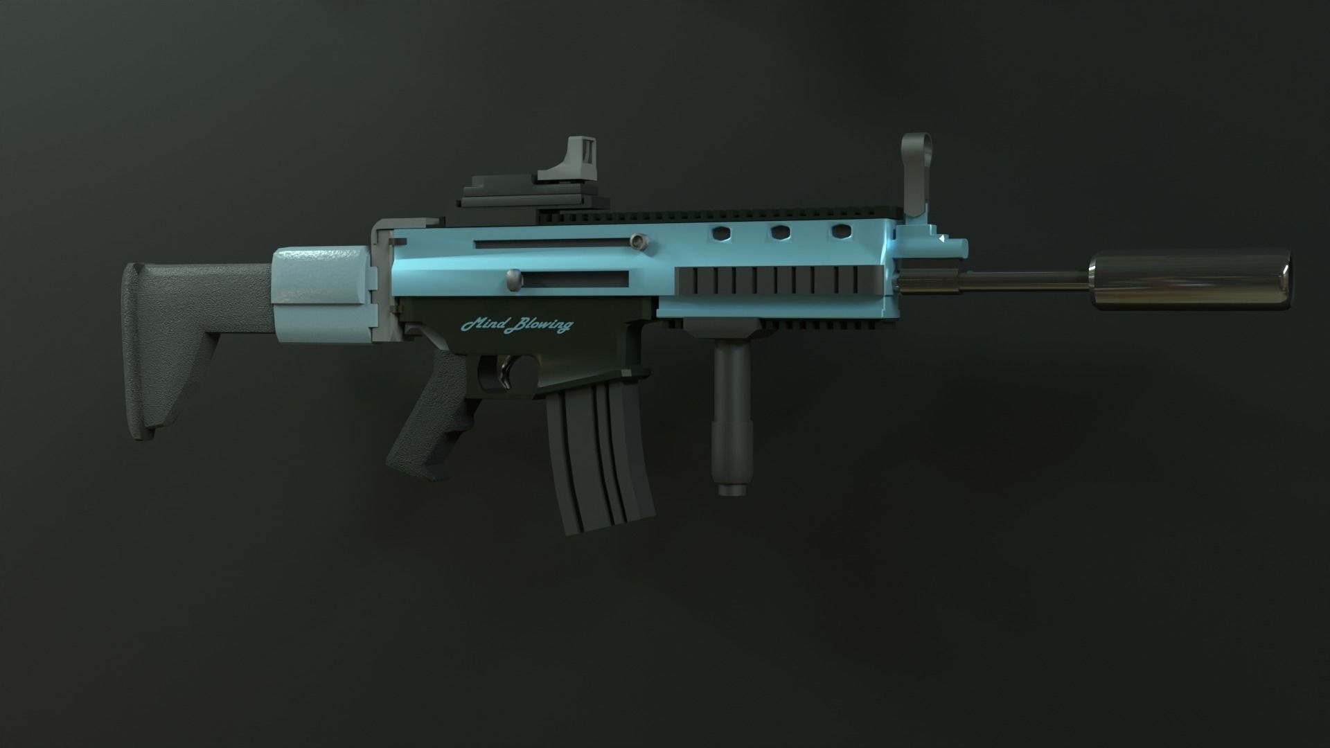 FN SCAR Rifle free 3D model | CGTrader