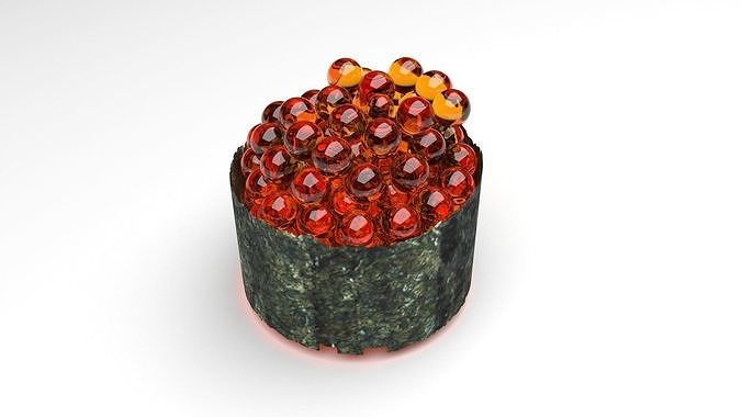 Ikura Sushi 3D model | CGTrader
