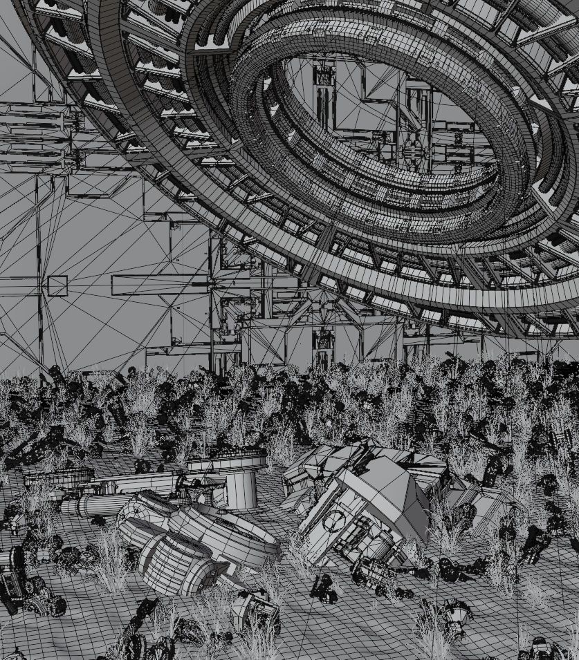 3D model Abandoned Machine Graveyard VR / AR / low-poly | CGTrader