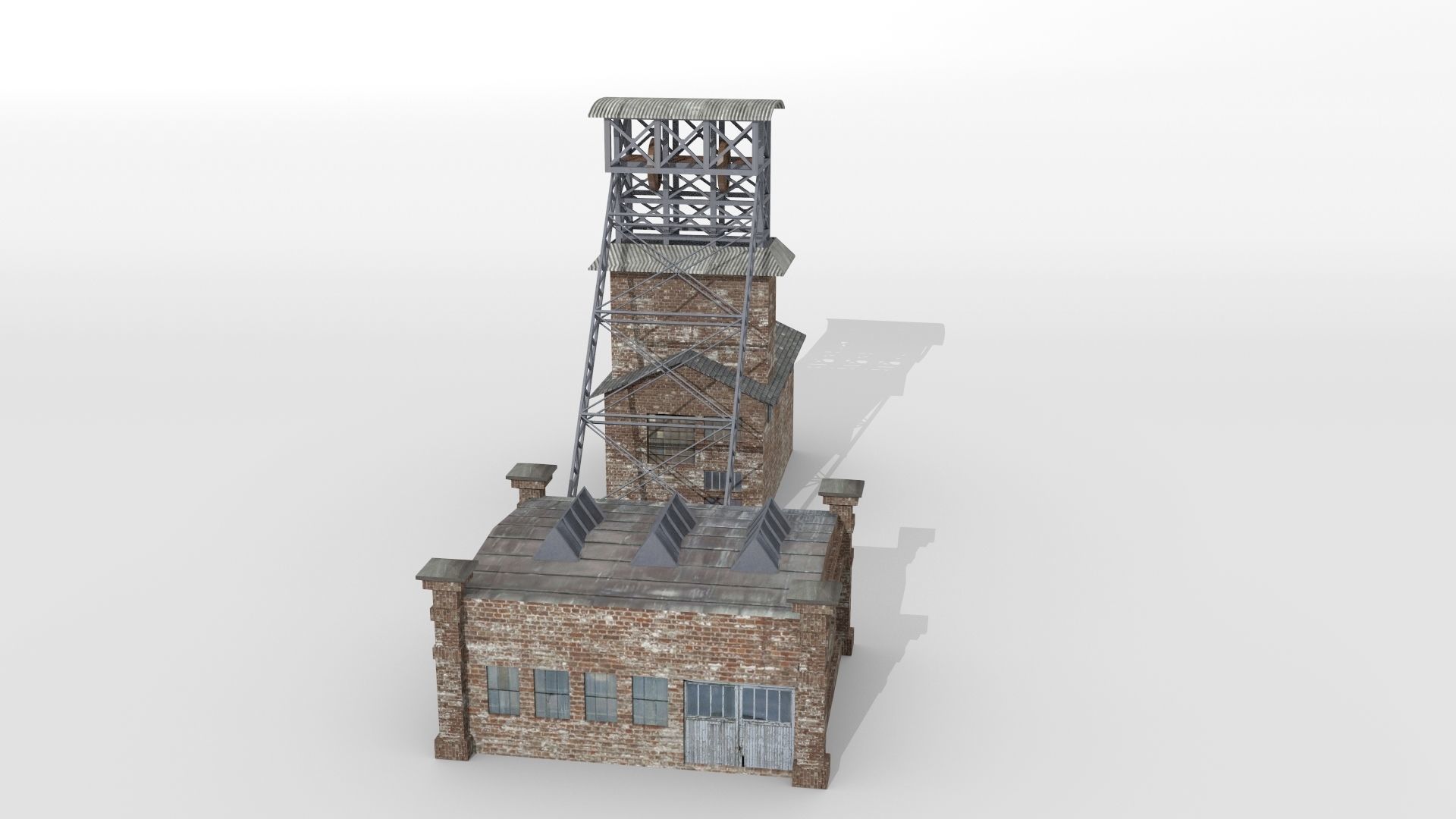 3D model Old coal mine buildings VR / AR / low-poly | CGTrader
