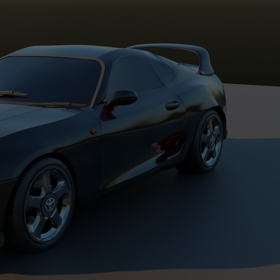 Toyota Supra mk4 3D model rigged | CGTrader
