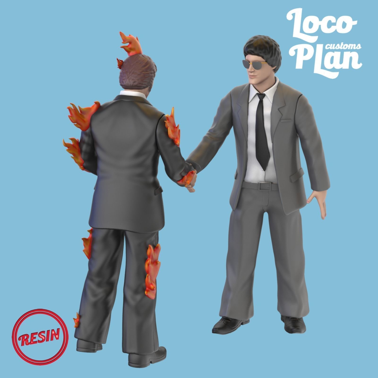 Wish you were here pink floyd 3D model 3D printable | CGTrader