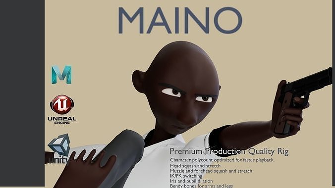 3D model MAINO RIG MAYA VERSION VR / AR / low-poly | CGTrader