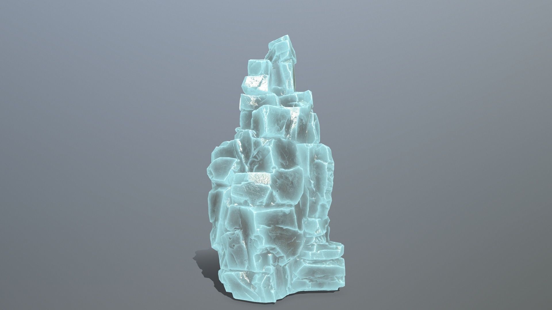 3D model ice cliff VR / AR / low-poly | CGTrader