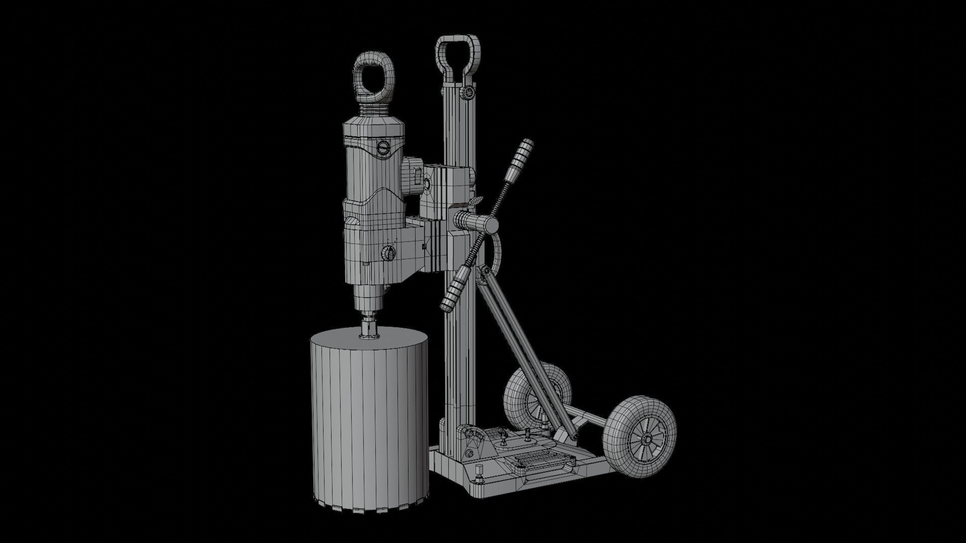 Concrete Coring 3D model | CGTrader