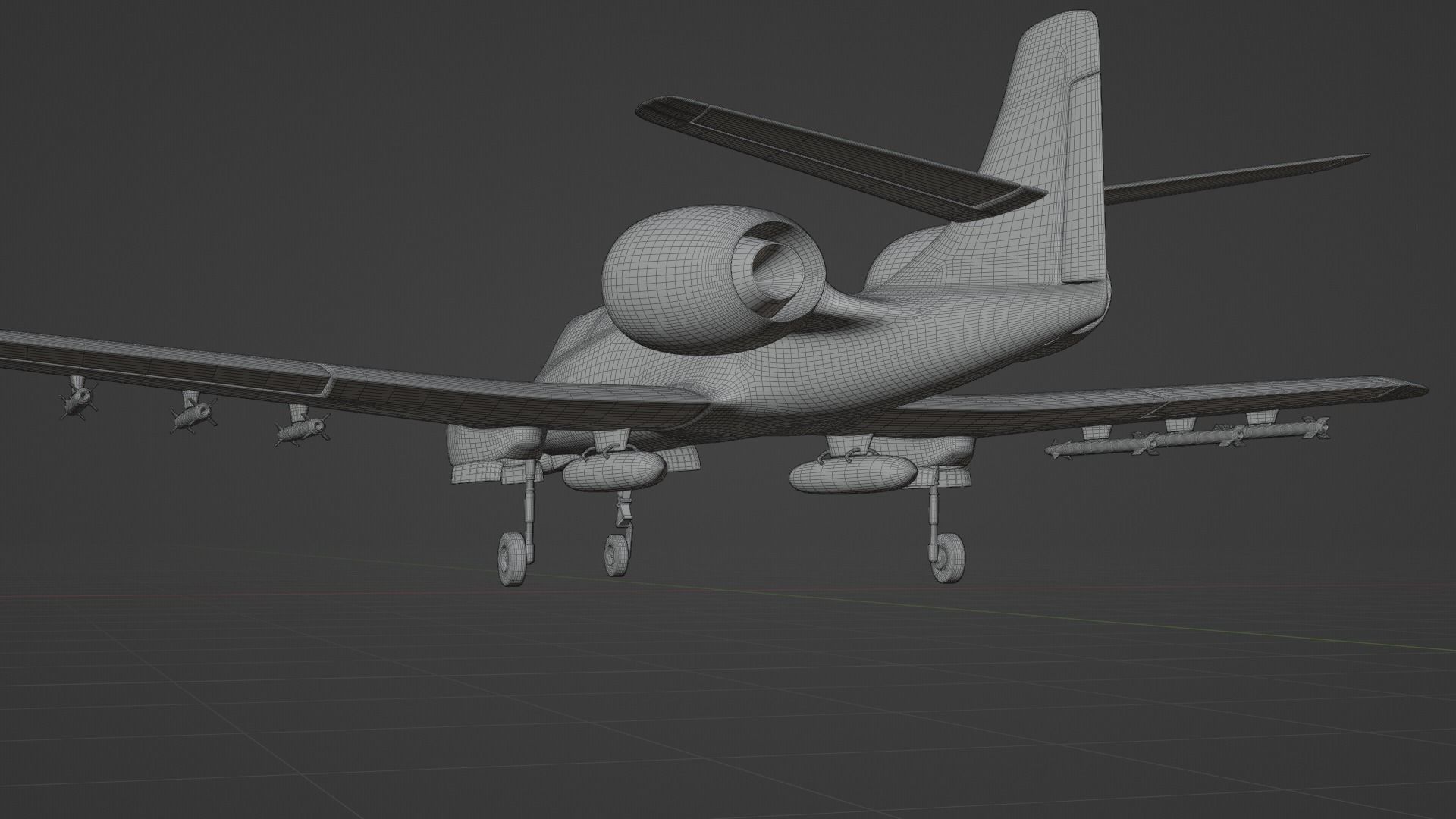 A 10 Thunderbolt Attack Plane 3D model animated | CGTrader
