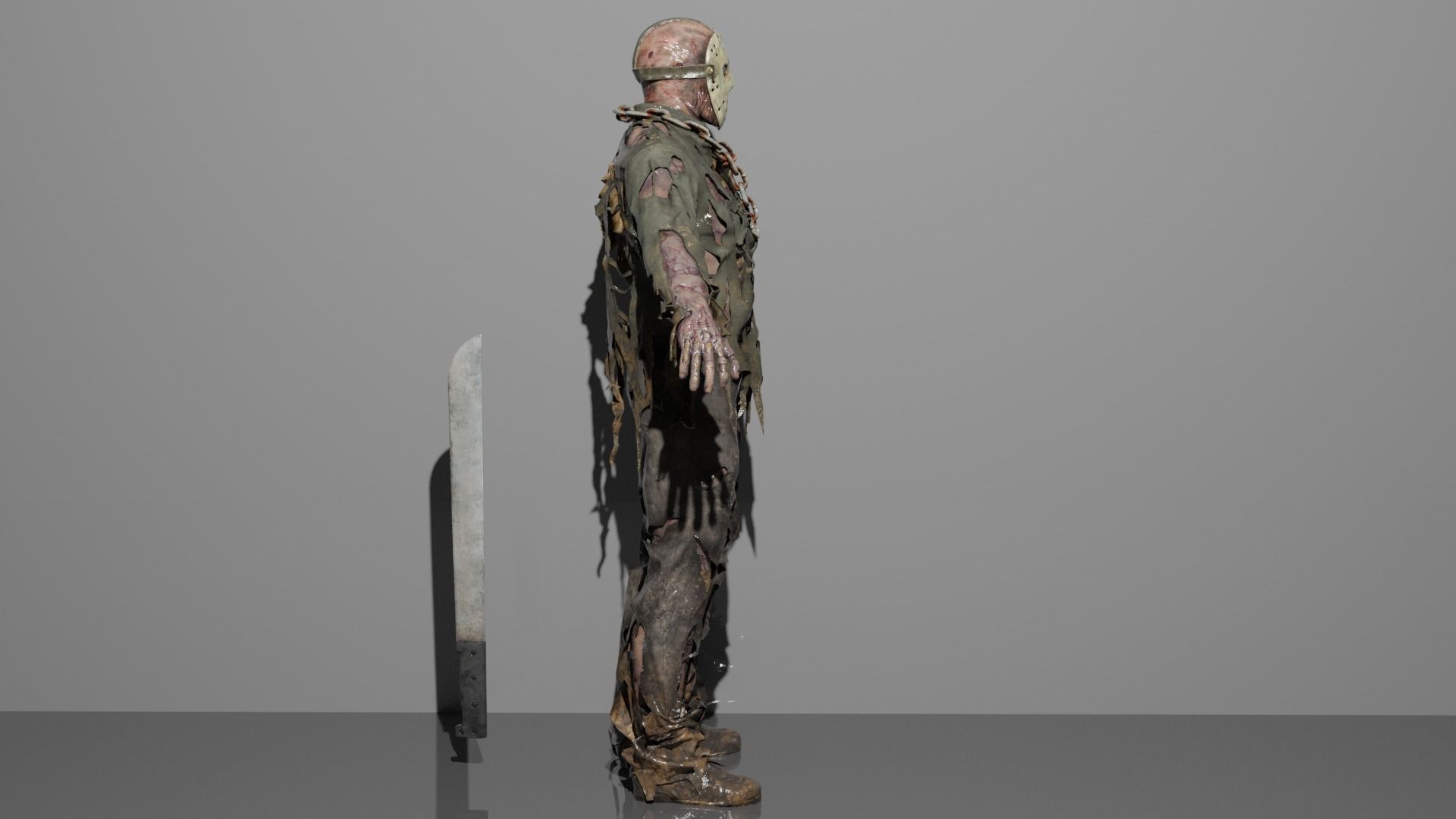Jason Voorhees 3D model rigged | CGTrader