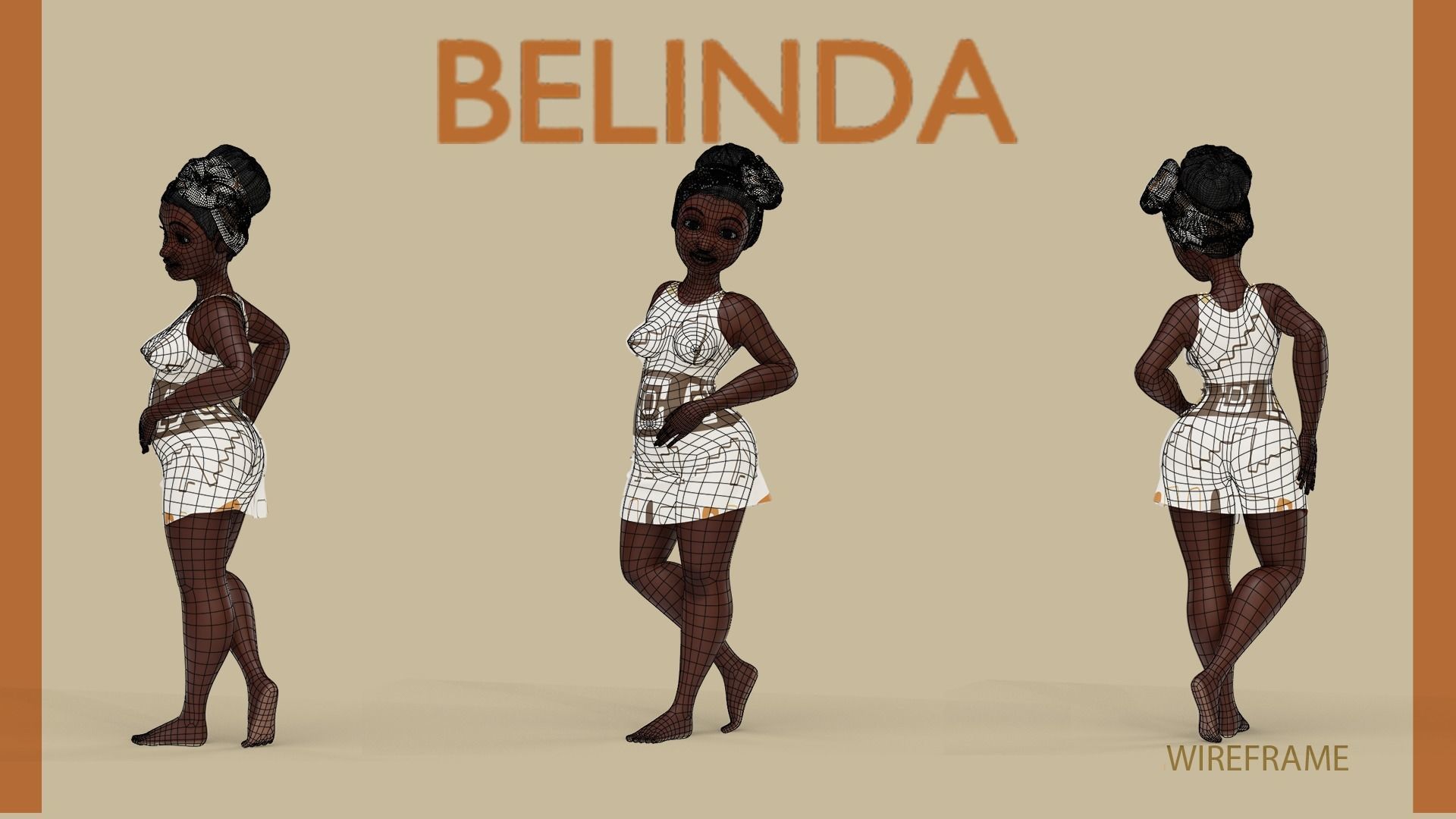 3D model BELINDA RIG MAYA VERSION VR / AR / low-poly | CGTrader