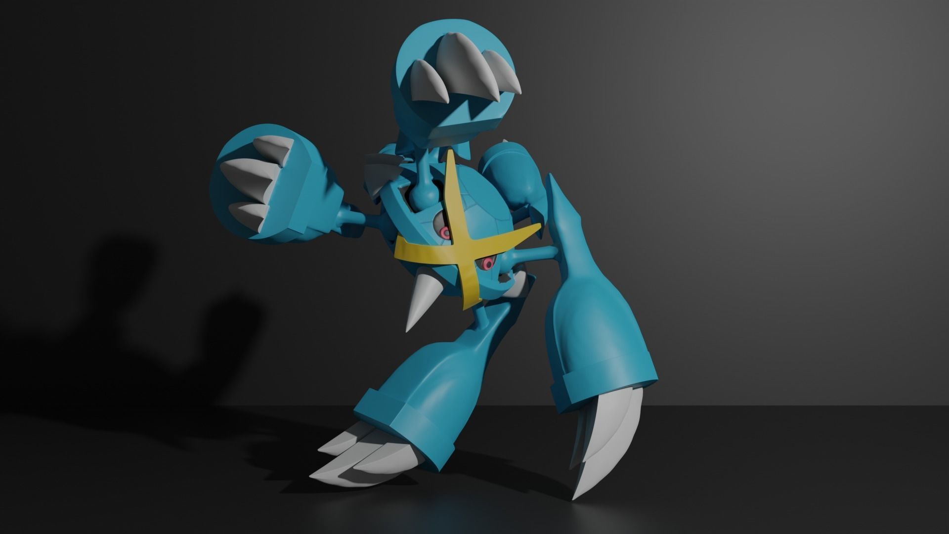Mega Metagross pokemon 3D print model 3D model 3D printable | CGTrader