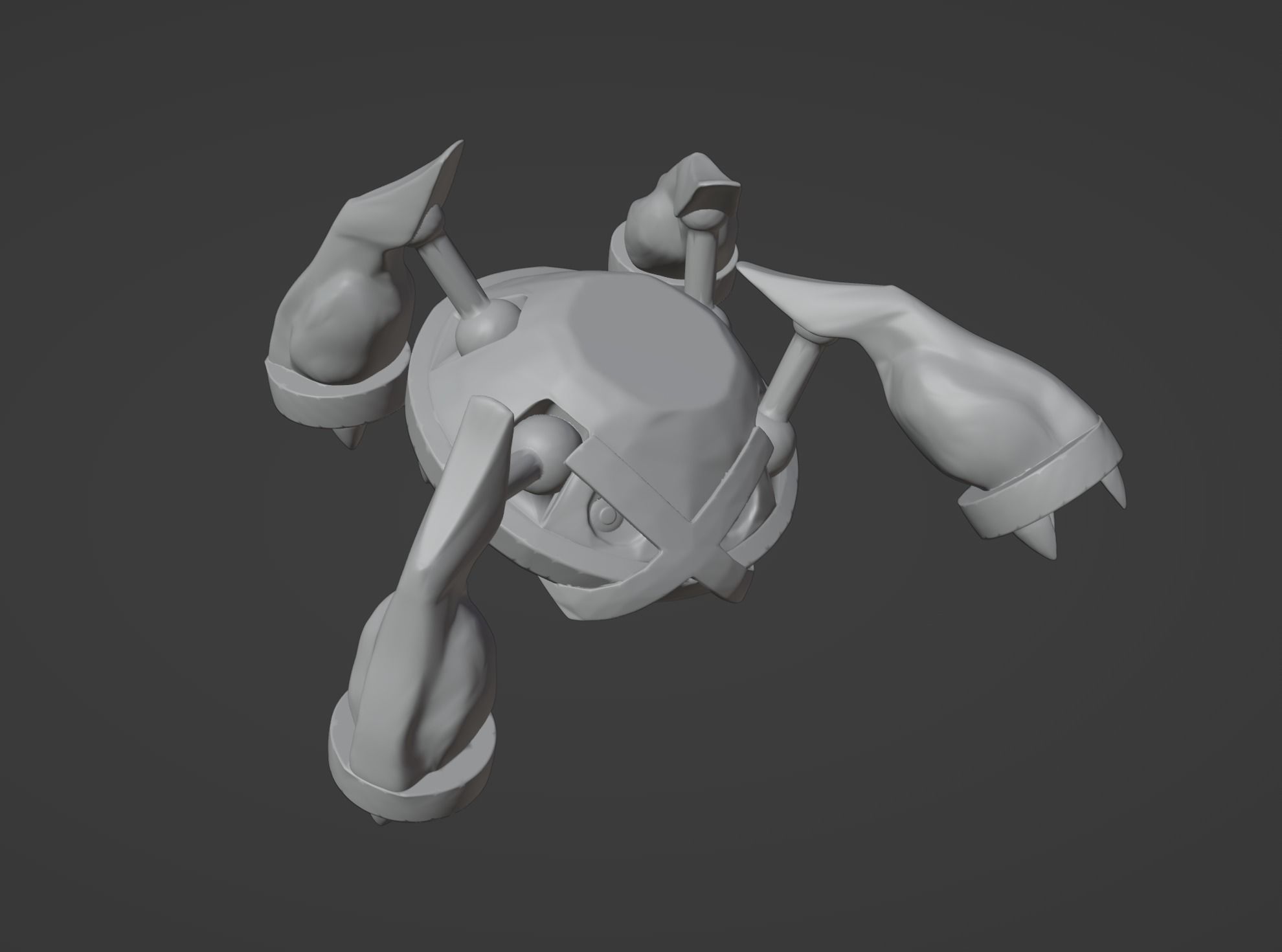 Beldum Metang Metagross and Mega Metagross 3D print models 3D model 3D ...