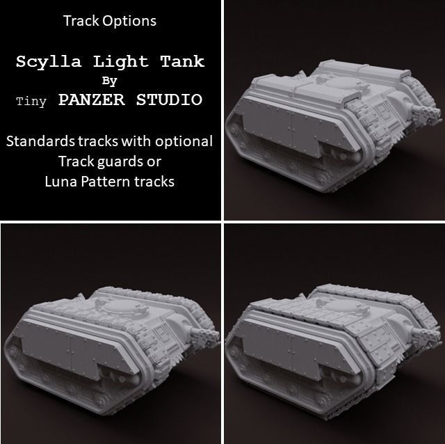 Scylla Light Tank Sentinel 3D model 3D printable | CGTrader