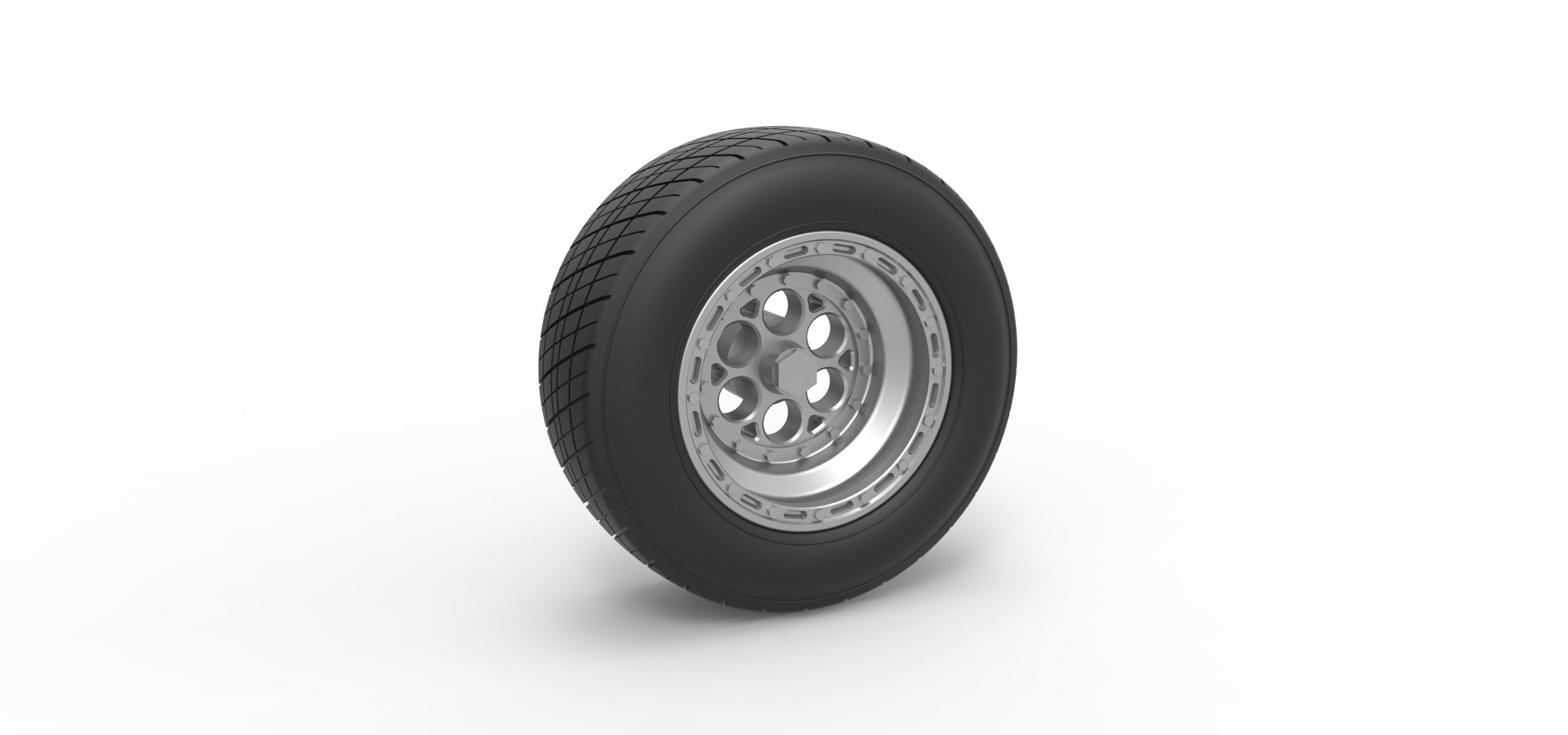 Diecast Front wheel from Sprint car Version 2 Scale 1 to 25 3D model 3D ...