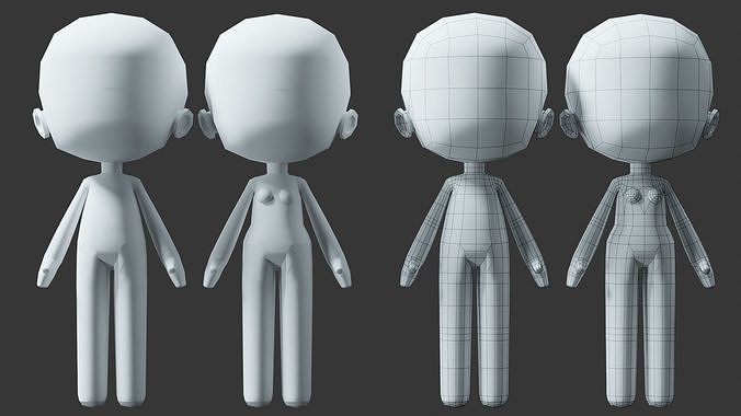 Mini Character 3D model | CGTrader