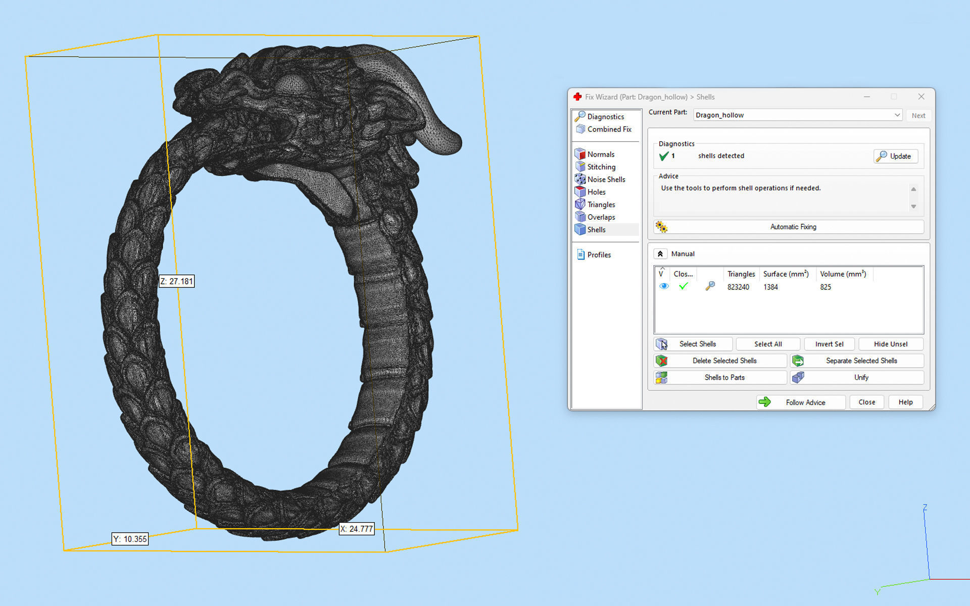 Dragon Ring Ouroboros 3D model 3D printable | CGTrader