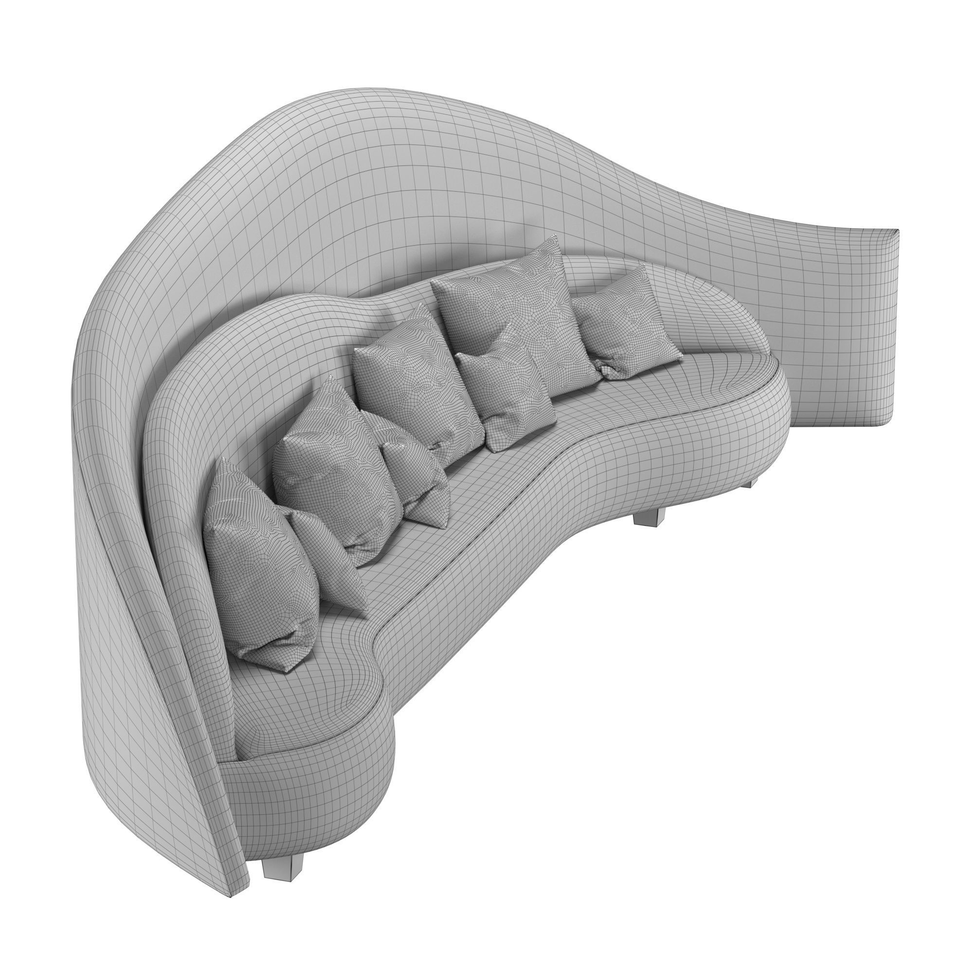 Lobby sofa Foxy 3D model | CGTrader
