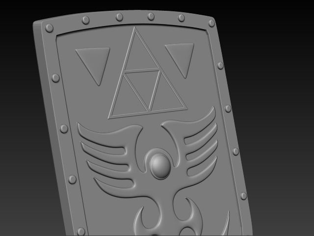 Master Sword and Shield from Zelda a Link the Past - 3D Print 3D model ...
