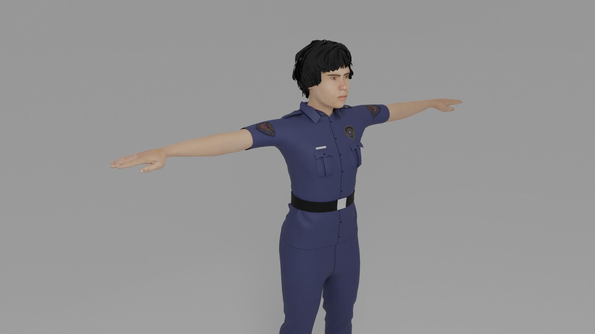3D model Police Man VR / AR / low-poly | CGTrader