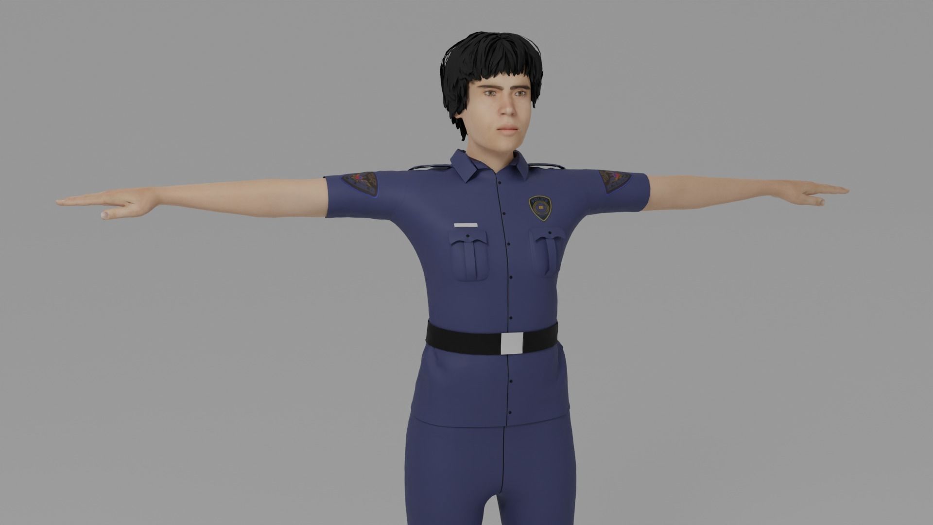 3D model Police Man VR / AR / low-poly | CGTrader