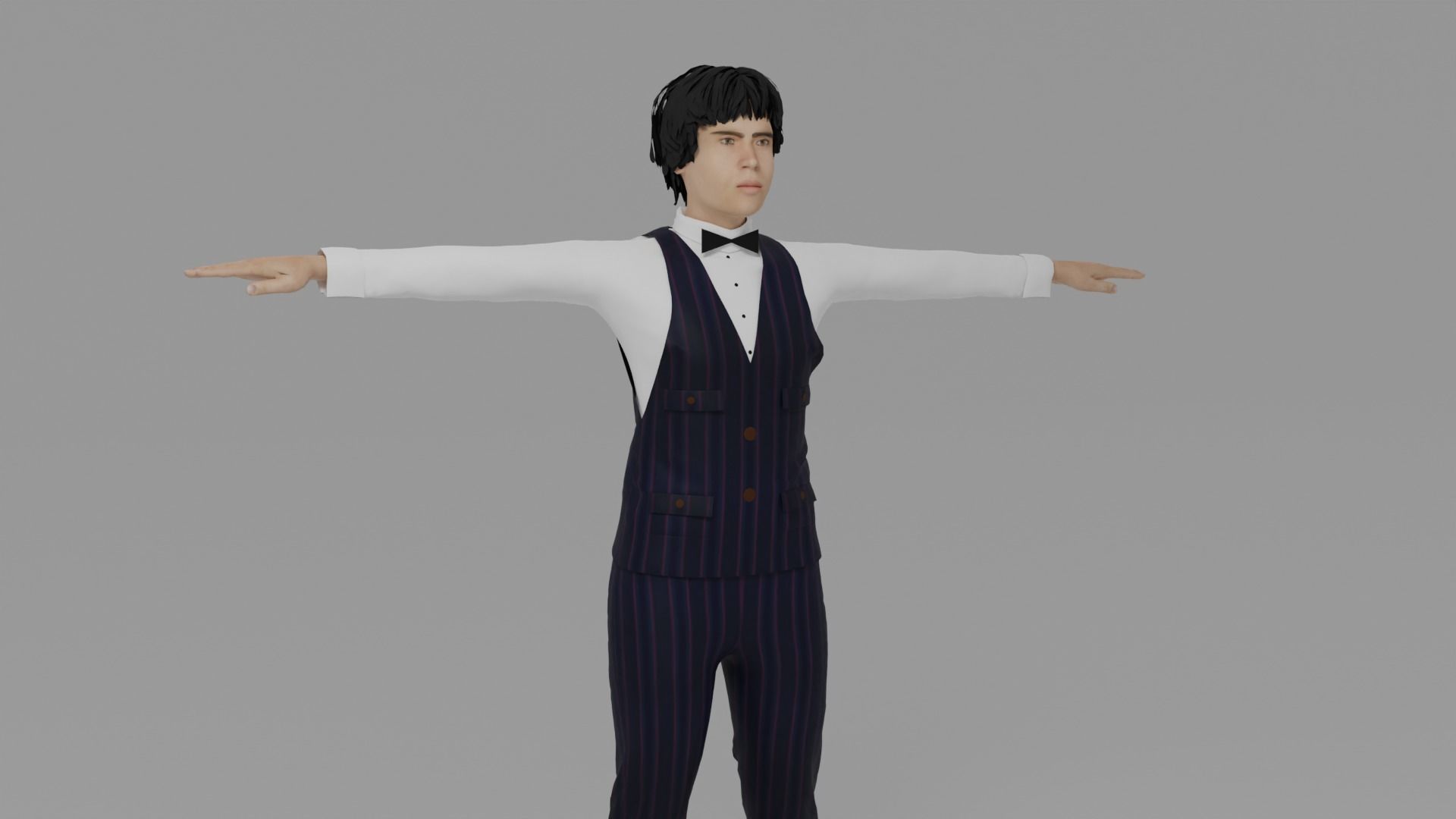 3D model Servant Man VR / AR / low-poly | CGTrader