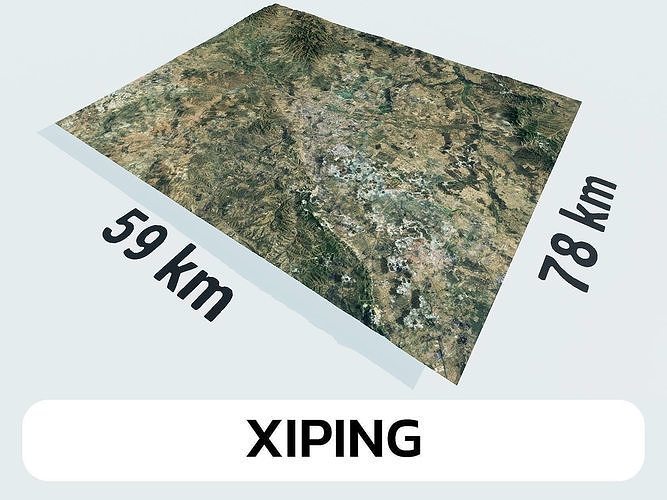 Xiping China City Landscape 3D Model 3D model | CGTrader
