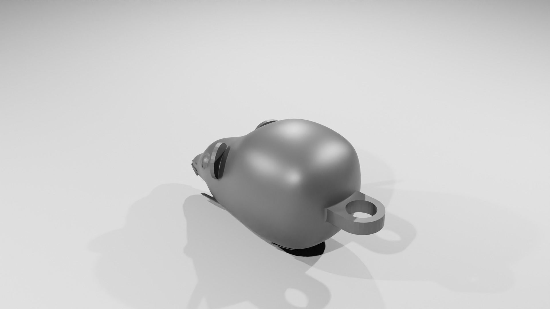 RAT KEYCHAIN LOWPOLY CUTE 3D model 3D printable | CGTrader