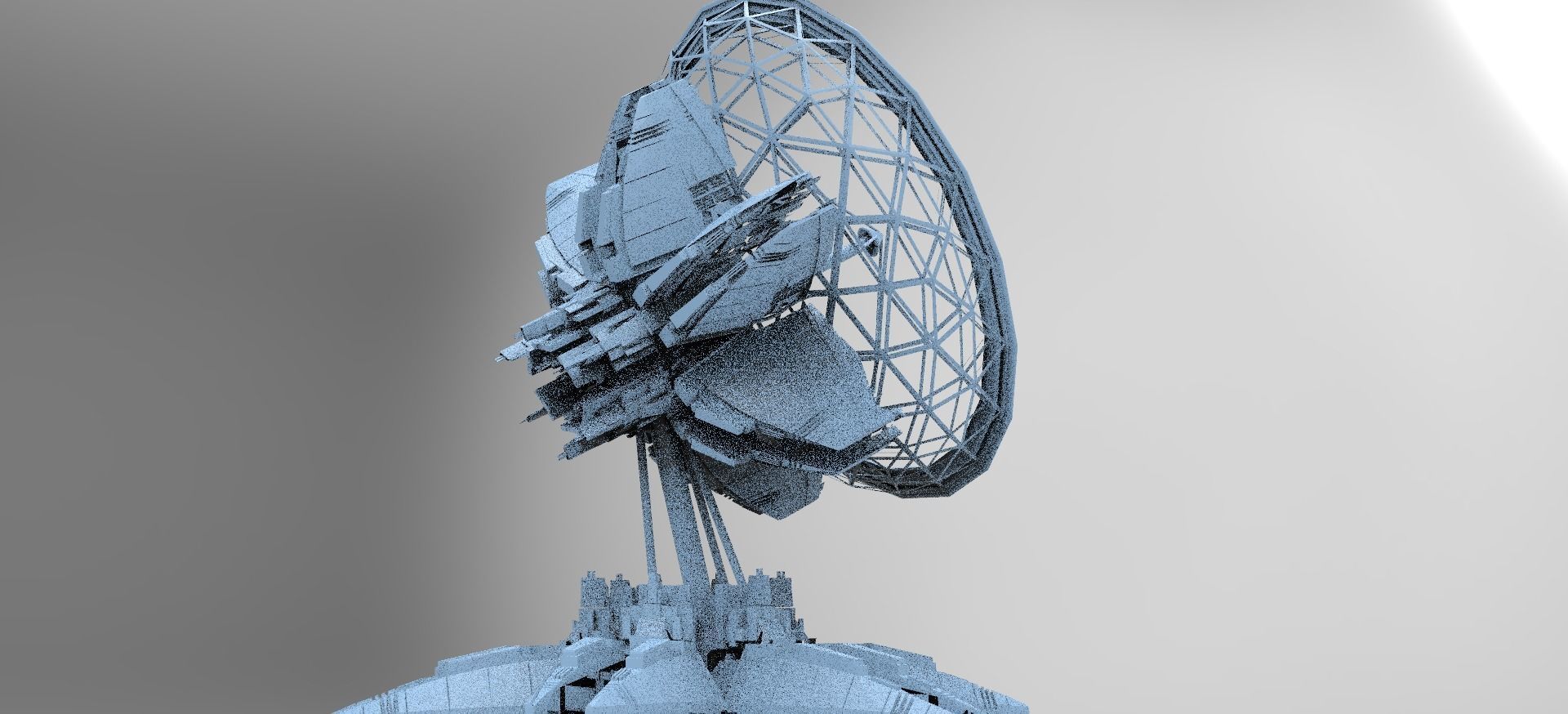 Satellite Dish Base 1 3D model | CGTrader