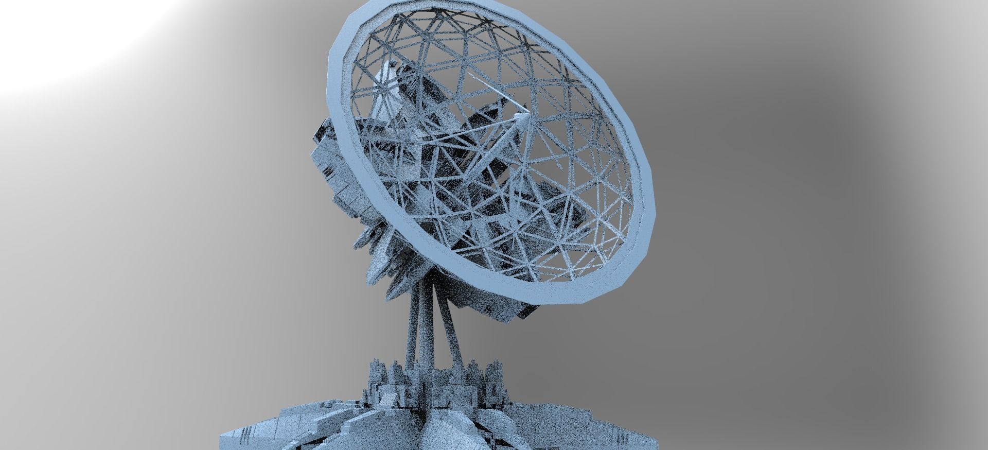 Satellite Dish Base 1 3D model | CGTrader