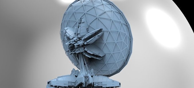 Black ops Satellite Dish Base 3D model | CGTrader