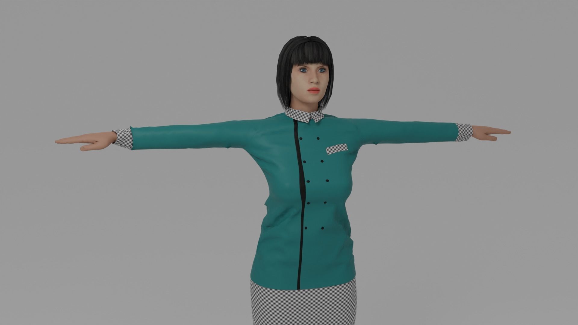 3D model Chef Woman VR / AR / low-poly | CGTrader