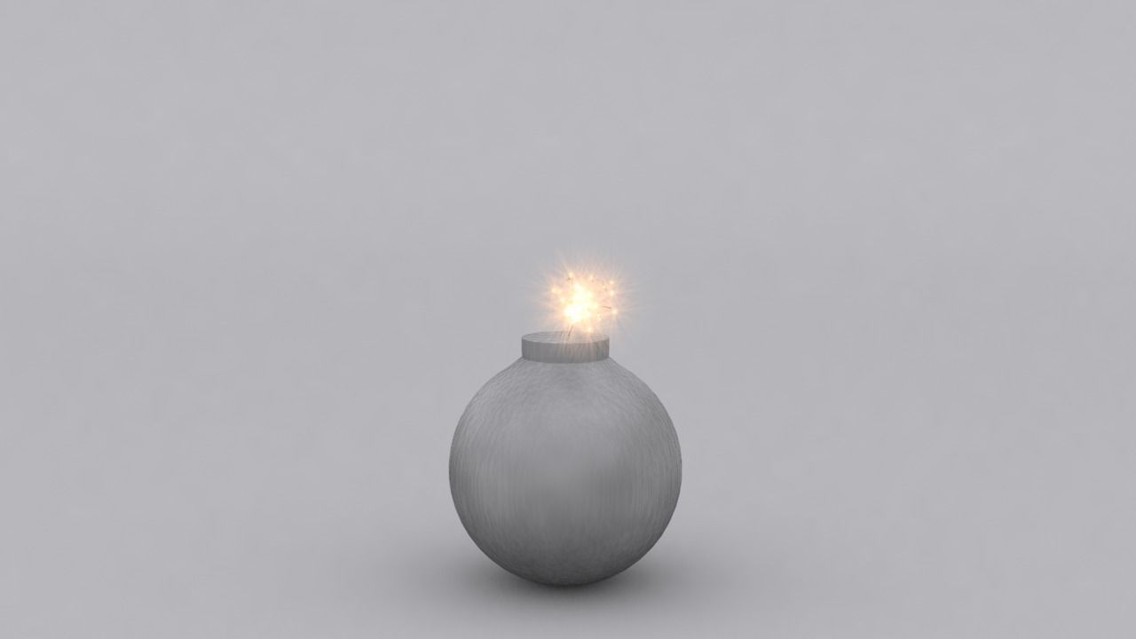3D model Bomb 3D Model With Exploding Animation VR / AR / low-poly ...