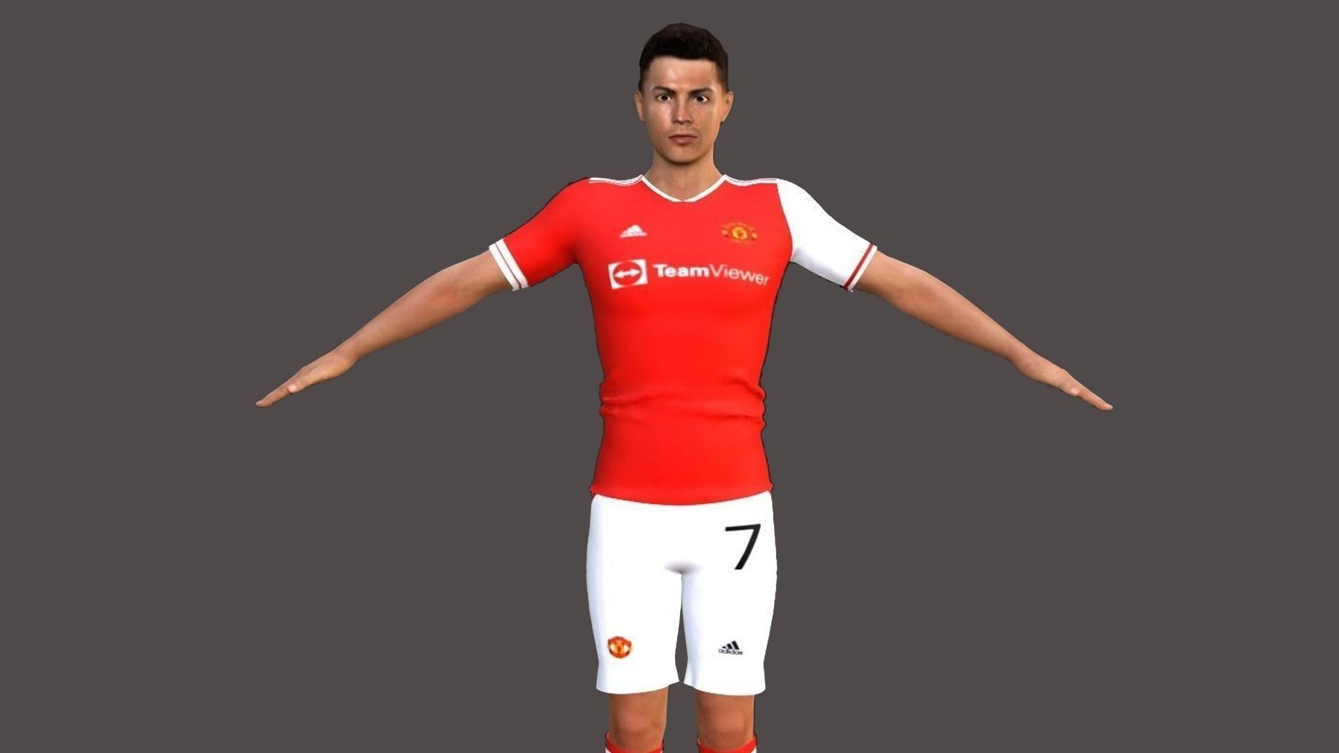 3D model Cristiano Ronaldo VR / AR / low-poly | CGTrader