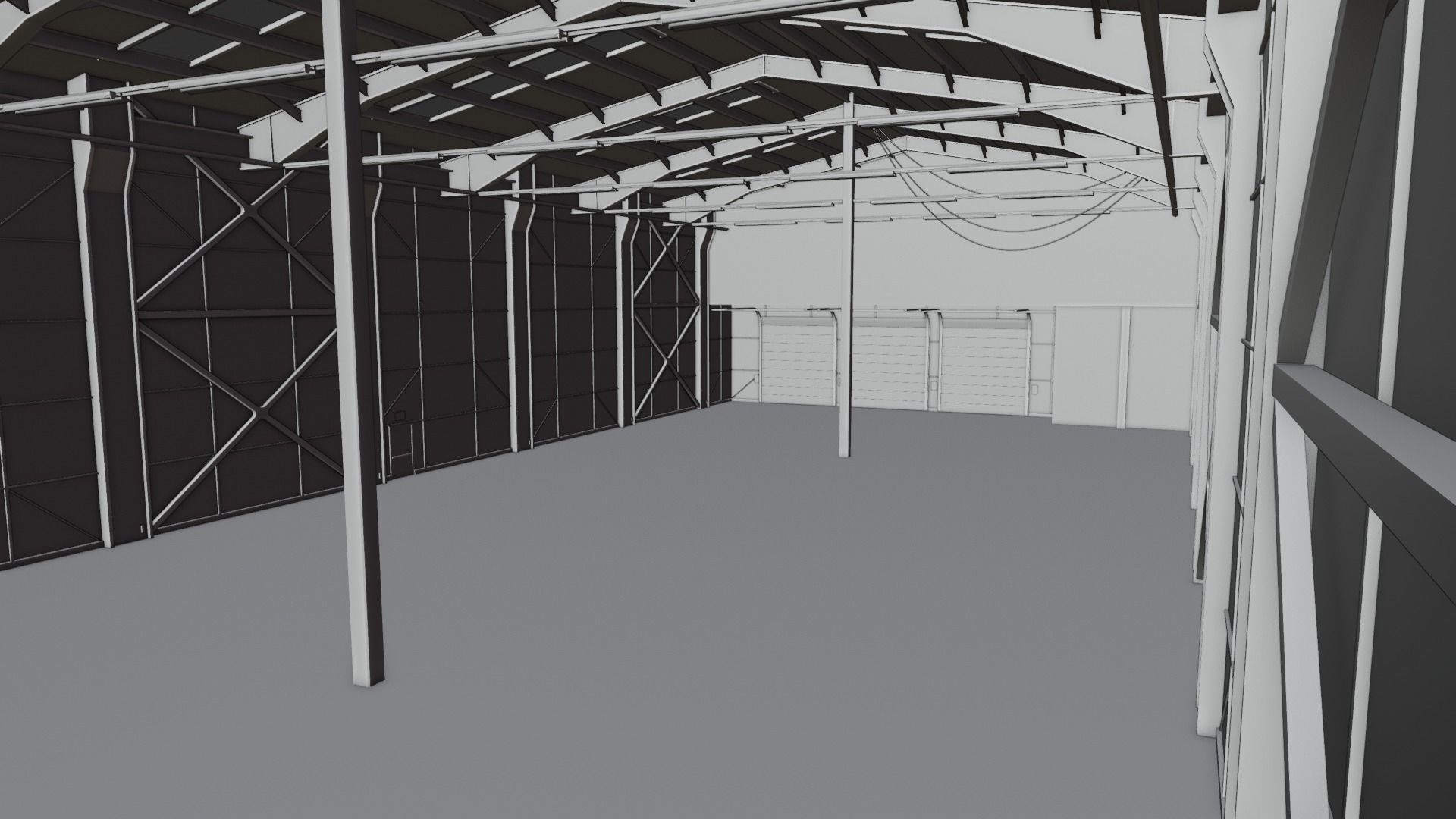 3D model Used Empty Warehouse Interior 8K and 4K Textures VR / AR / low ...