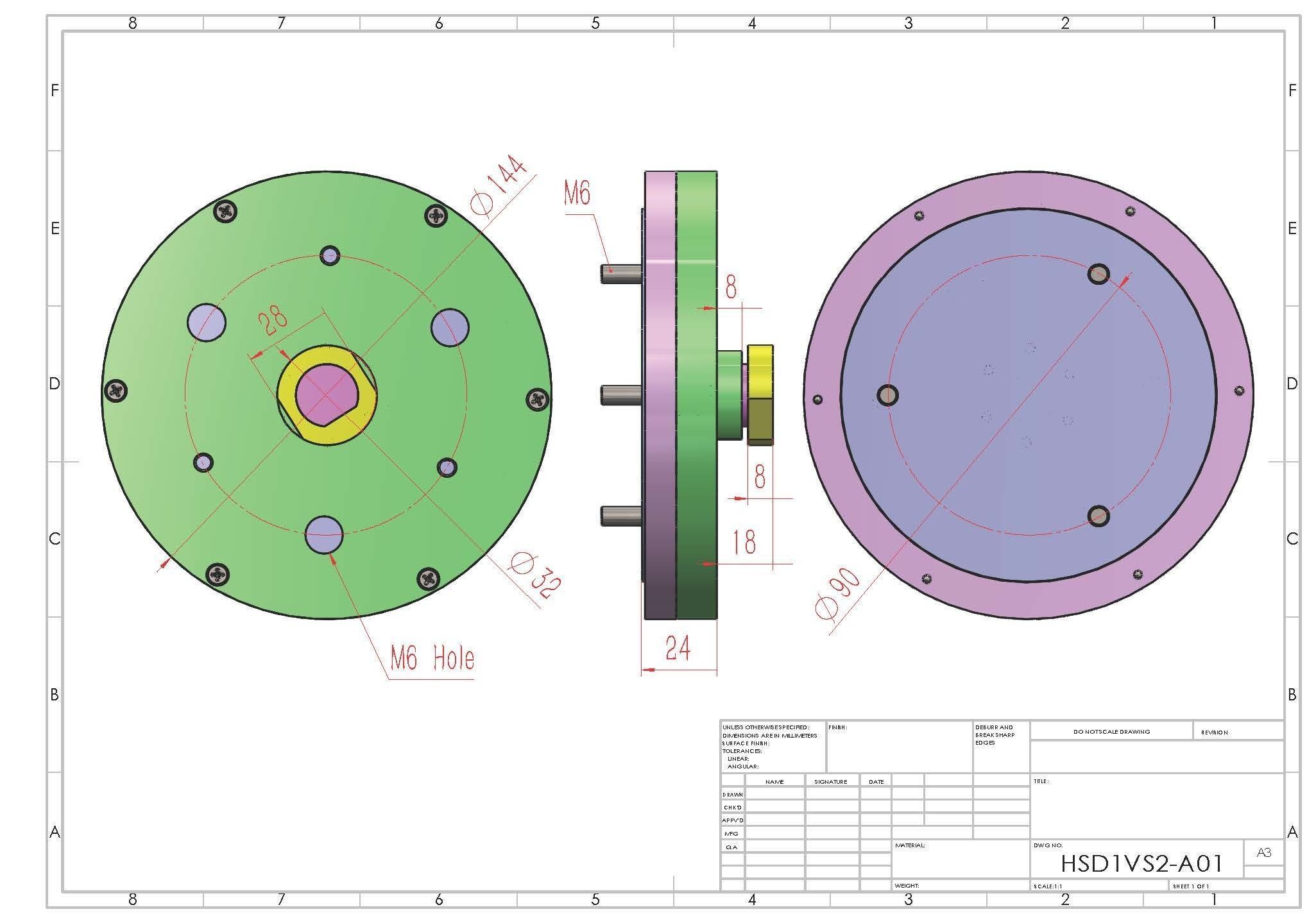 HSD1VS2-A01 Kinematics Sculpture rotating mechanism unit diy 3D model ...