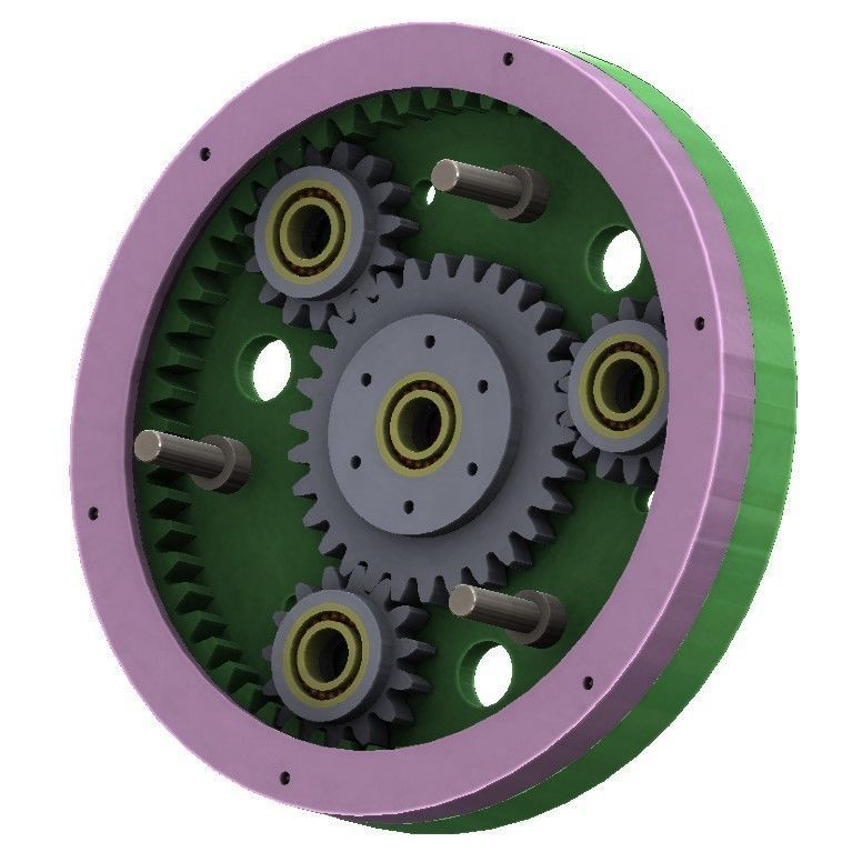 HSD1VS2-A01 Kinematics Sculpture rotating mechanism unit diy 3D model ...